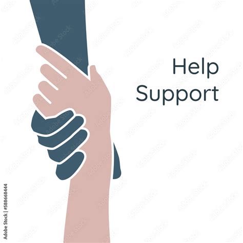 Helping Hand Concept Gesture Sign Of Help And Hope Two Hands Taking