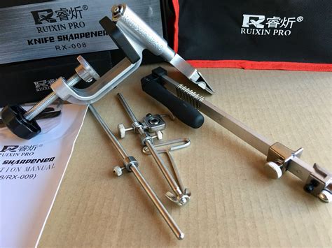 Точилка ножей RUIXIN PRO 4 RX-008 поворотный механизм камни для заточк ...
