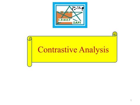 Contrastive Analysis Pptx