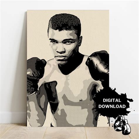 Cartel De Muhammad Ali Leyenda Del Boxeo El Mejor De Todos Los