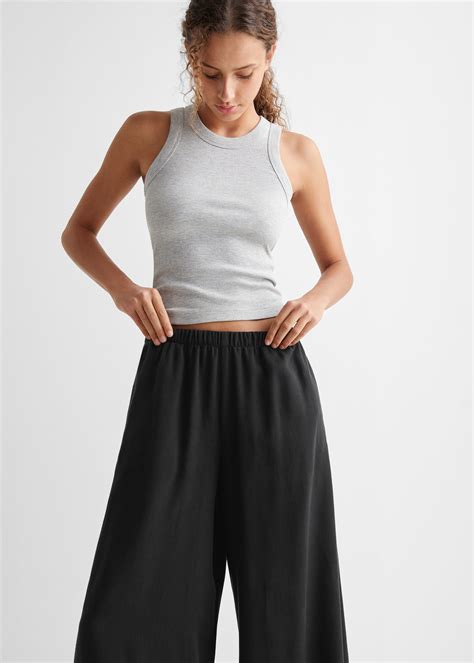 Mid Rise Wideleg Trousers Teenage Girl Mango Teen Australia