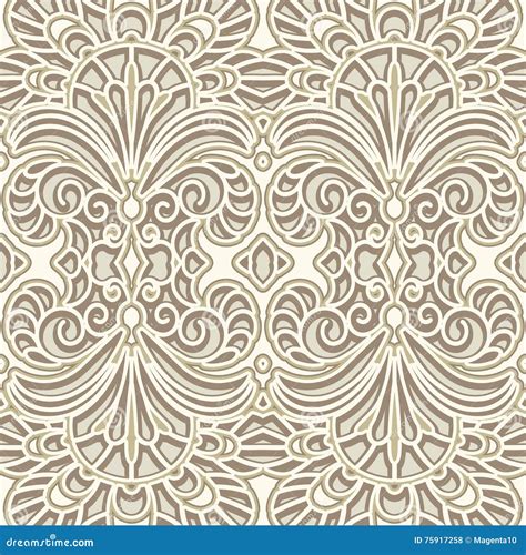 Vintage Lace Pattern Stock Vector Illustration Of Geometric 75917258