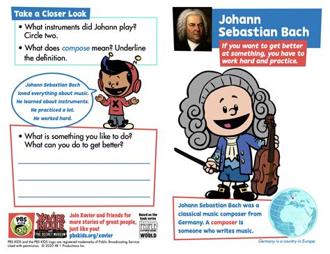 Johann Sebastian Bach Reader Xavier Riddle And The Secret Museum