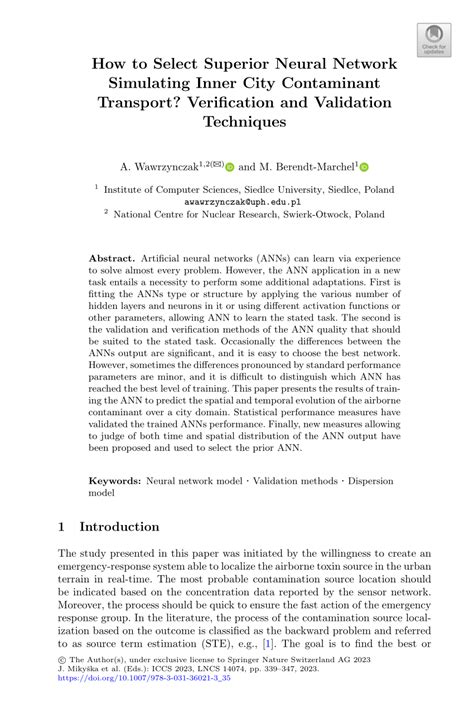 pdf how to select superior neural network simulating inner city
