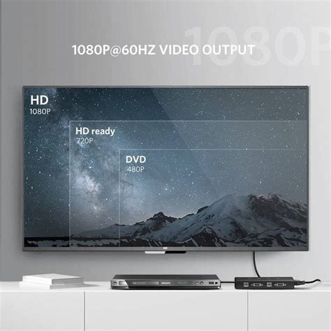 Ugreen 50280 Usb Kvm Switch Box 4 In 1 Out Vga Switch 1080p Sharing Video Adapter With 3 Port