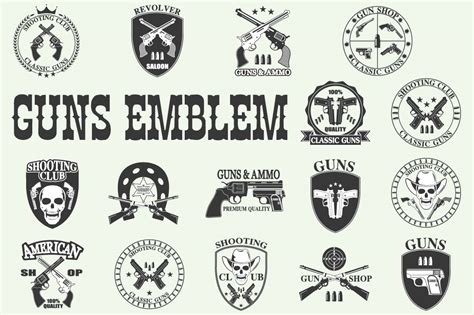 Guns Emblem ~ Graphics On Creative Market