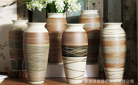 Ceramic Rustic Farmhouse Vaselarge Vintage Flower Vase For