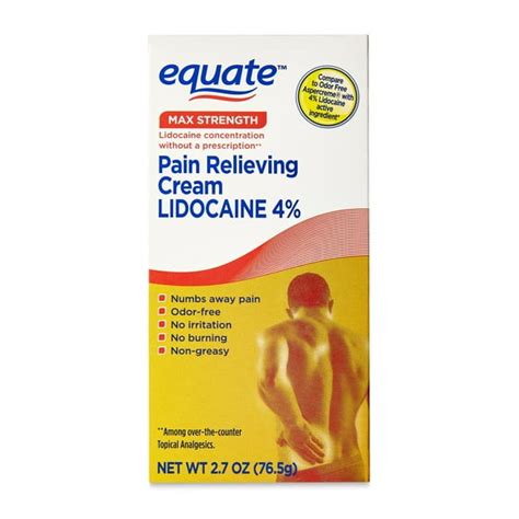 Equate Lidocaine Pain Relieving Patch 4 Lidocaine 6 Count Compare To