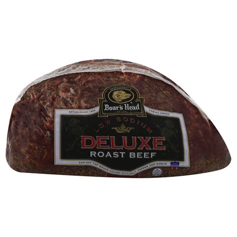 Save On Boars Head Deli Low Sodium Deluxe Roast Beef Thin Sliced