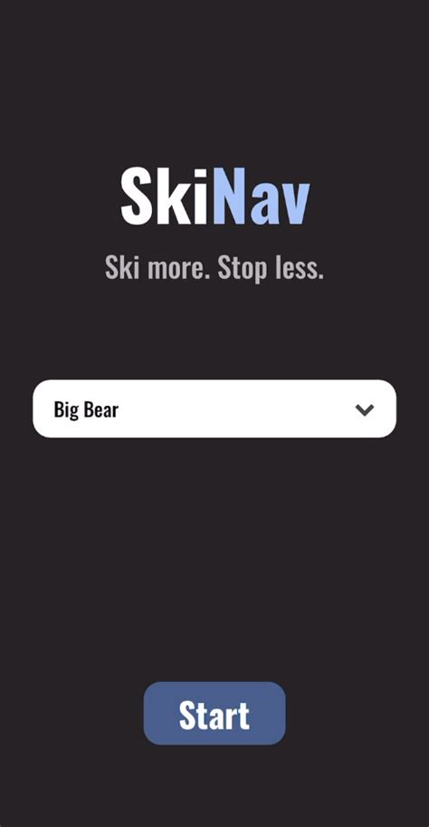 Github Ski Nav Skinav App This Repository Contains The Frontend Of