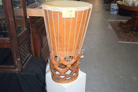 Pahu Drum 33 H X 19 D Mcclain Auctions Hawaii