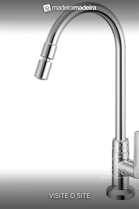 Torneira Para Cozinha De Mesa Bica Alta Gali Docol Madeiramadeira