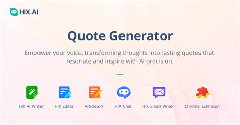 Quote Generator Create High Quality Random Quotes For Free Hix Writer
