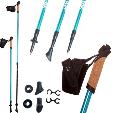 Bastoni Nordic Wolking Regolabili In Alluminio Ultraleggeri Telescopic