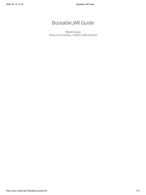 bootable jar guide pdf networking internet and web