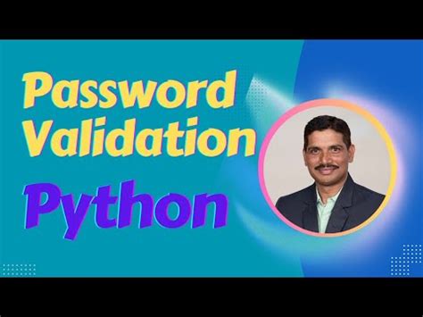 Password Validation in Python Using Regular Expressions - YouTube