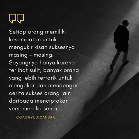 Untuk Itu Jangan Hanya Mengekor Dan Mendengarkan Cerita Sukses Dari