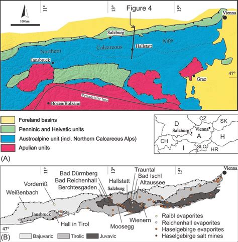 A Simplified Tectonic Map Of The Eastern Alps Based On Stüwe And