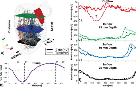 A 3 D Path Line Visualization Of Tomo Piv Data At T2 With Colored