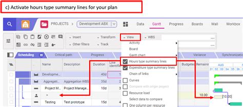 Planisware Enterprise Tutorial Important Steps