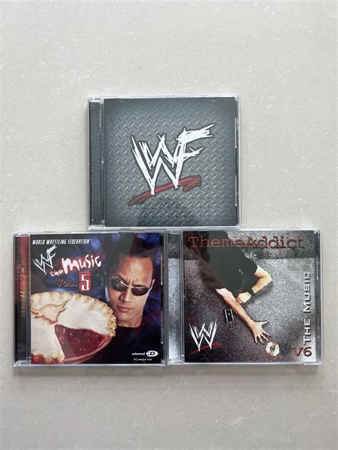 Wwf Wwe The Music Vol3 Vol5 And Vol6 Cds Set Of 3 Hobbies And Toys