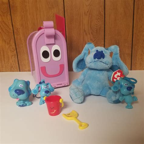 Blues Clues Lot Mailbox Flag Plush Ty Figure Toy Shovel Pail Nick Jr