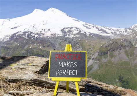 Practice Makes Perfect Symbol Concept Words Practice Makes Perfect On