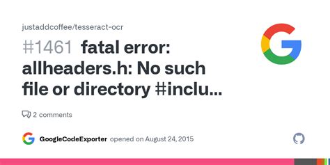 fatal error allheaders h no such file or directory include · issue