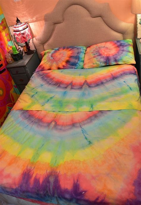 Handmade Tie Dye Bedding Psychedelic Hippie Boho Full Etsy Tie Dye