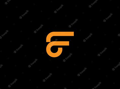 F 로고 디자인 프리미엄 벡터