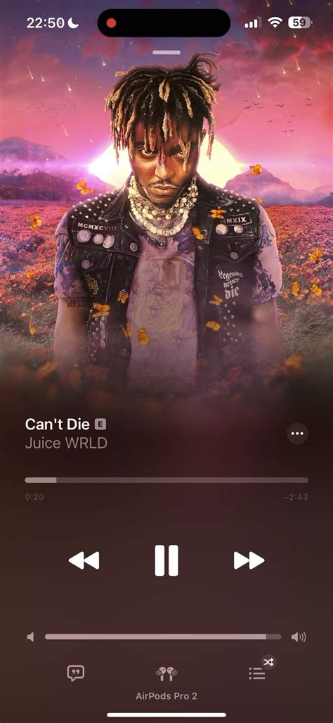 juice wrld legends never die looks sick on ios 17 r applemusic