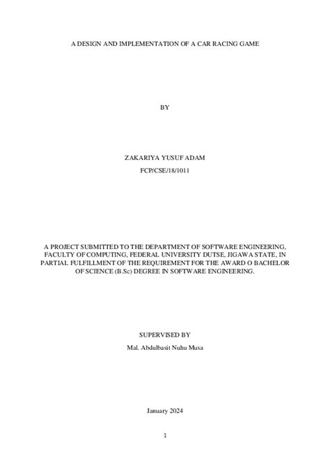 Pdf A Design And Implementation Of A Car Racing Game