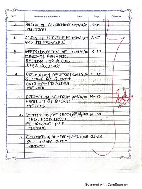 Biochemistry Practical File Pdf