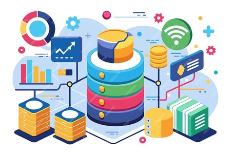 Engaging Visuals Highlight Database Analysis Processes Showcasing Charts Graphs And Data