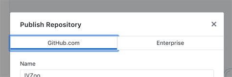Cant Push To Repository In App Publish Repository Modal Displayed