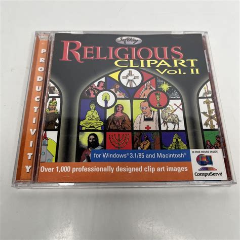 Vintage Religious Clip Art Vol II Mac CD ROM Windows 3 1 95 And