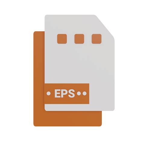 D Illustration Eps Format File Icon Png