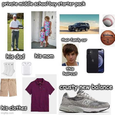 Middle School Boi Starter Pack Imgflip