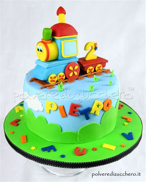 Torta Decorata Per Il Compleanno Di Un Bimbo Con Il Trenino Bob In