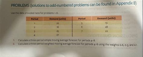Solved Calculate A Three Period Simple Moving Average