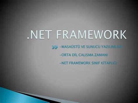 Ppt Net Framework Powerpoint Presentation Free Download Id