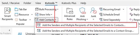 How To Auto Add Contacts From An Email When Replying In Outlook