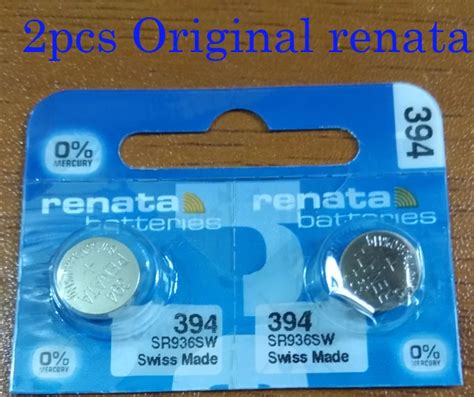 2pc renata Silver Oxide Watch Battery 394 SR936SW 936 1.55V 100% ...