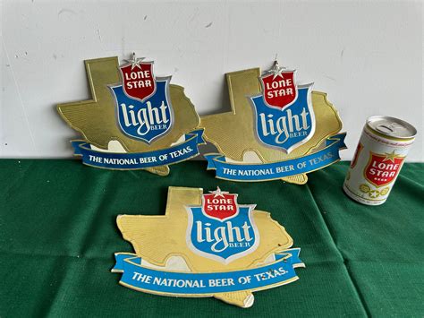 Vintage Lone Star Light Beer Signs 28570