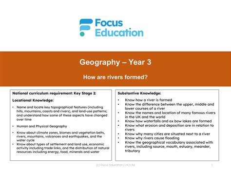 What Are The Main Features Of A River Presentation 2nd Grade Geography