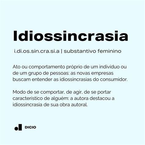 Significado De Idiossincrasia Em 2023 Palavras De Dicionário