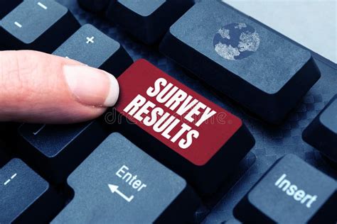 Conceptual Display Survey Results Business Overview Result Of Activity That Collects Or