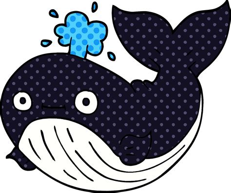 Dessin Animé Doodle Baleine 12180368 Art Vectoriel Chez Vecteezy