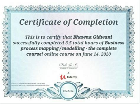 Bhawna Gidwani On Linkedin Process Mappingmodelling Certification 🤗