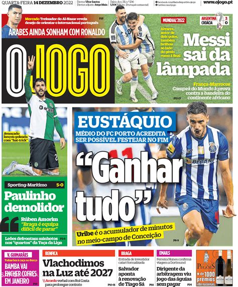 O Jogo dez Jornais e Revistas SAPO pt Última hora e notícias de hoje atualizadas